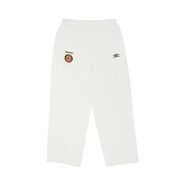 Supreme X Umbro Cotton Ripstop Track Pant - White | Editorialist