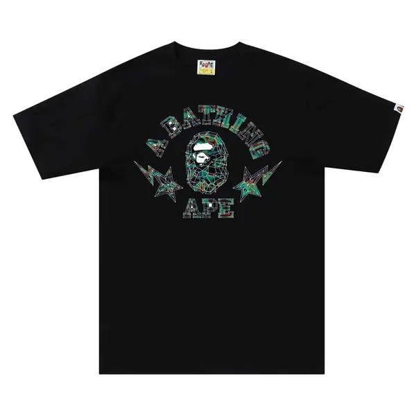 A BATHING APE Thermography Polygon College Tee