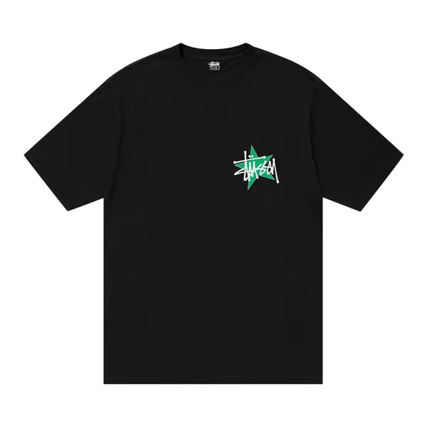 StÜssy Star Tee Pigment Dyed - Black