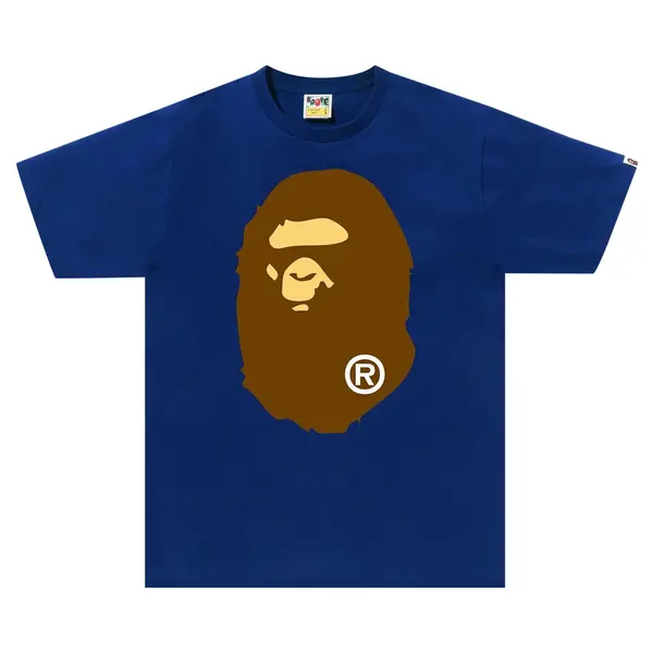 A BATHING APE Big Ape Head Tee - Blue