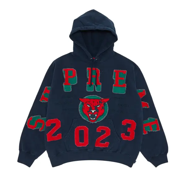 Supreme Washed Panther Hooded Sweatshirt - Blue