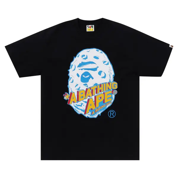 A BATHING APE Moon Ape Head Tee - Black