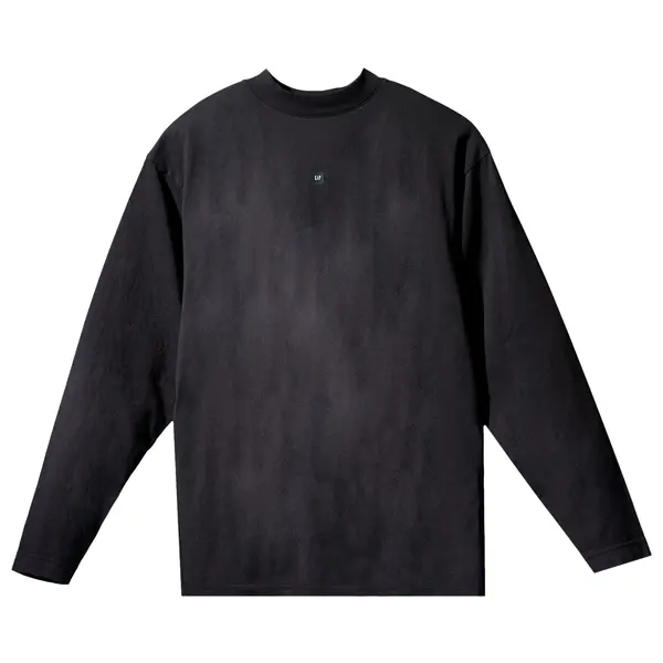 Yeezy Engineered Balenciaga Logo Long-sleeve Tee - Black