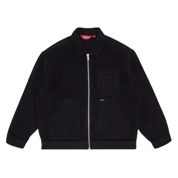 Supreme Moleskin Work Jacket - Black