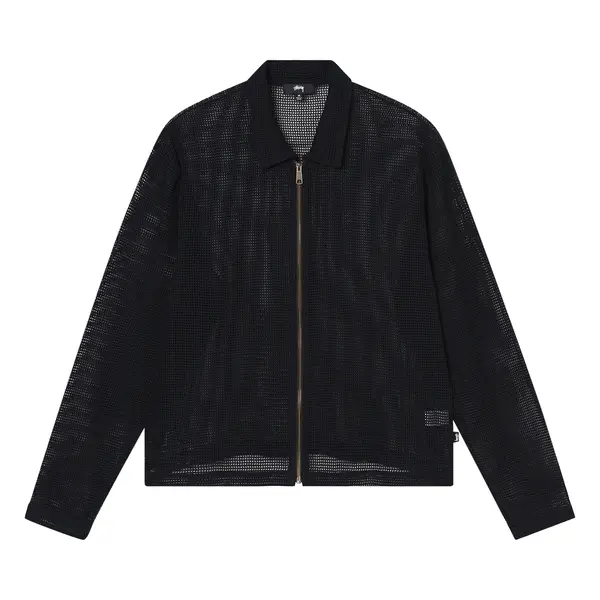 StÜssy Cotton Mesh Zip Long-sleeve Shirt