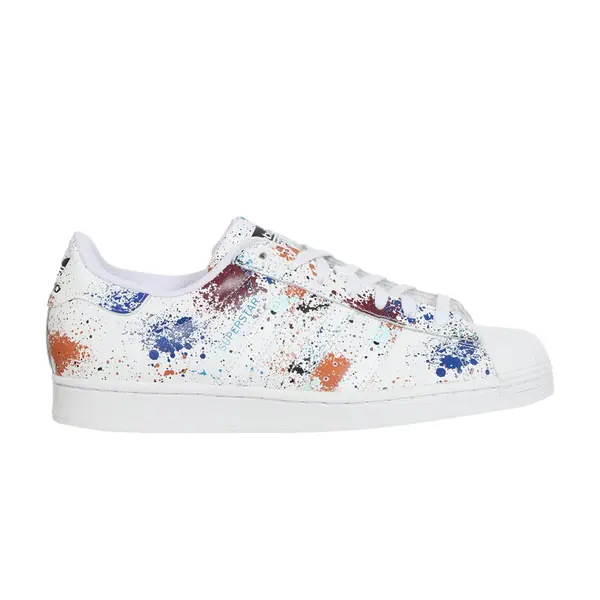 Adidas Superstar "paint Splatter" Sneakers - White