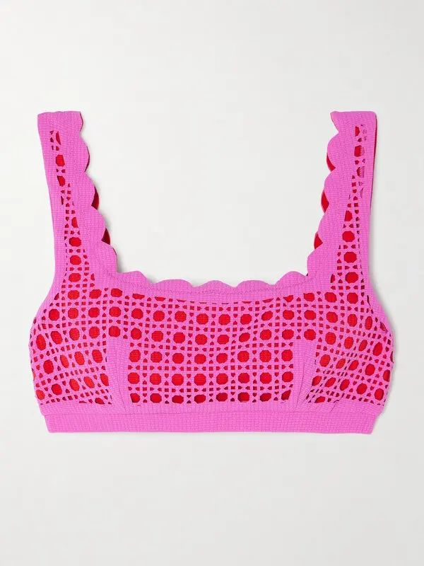 Marysia Palm Springs Scalloped Bikini Top - Pink