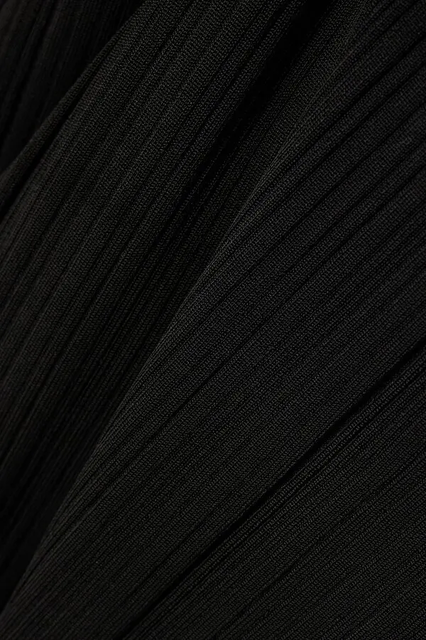 Galvan Dawn Ribbed-knit Wide-leg Pants