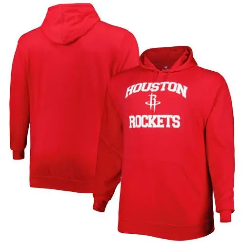 Profile Houston Rockets Big & Tall Heart & Soul Pullover Hoodie - Red