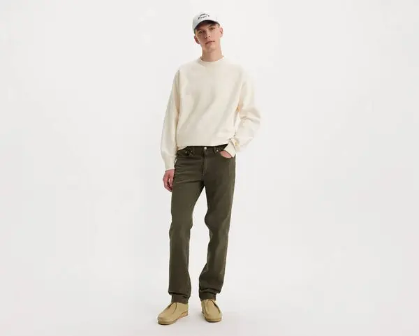 LEVI'S 514 Straight Fit Jeans - Dusted Moss Garment Dye