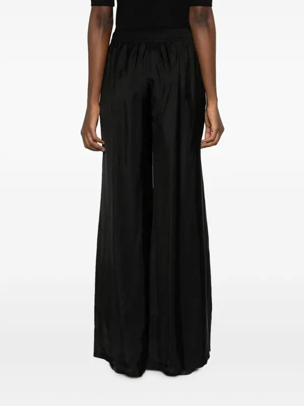 Fabiana Filippi Satin Palazzo Pants - Black