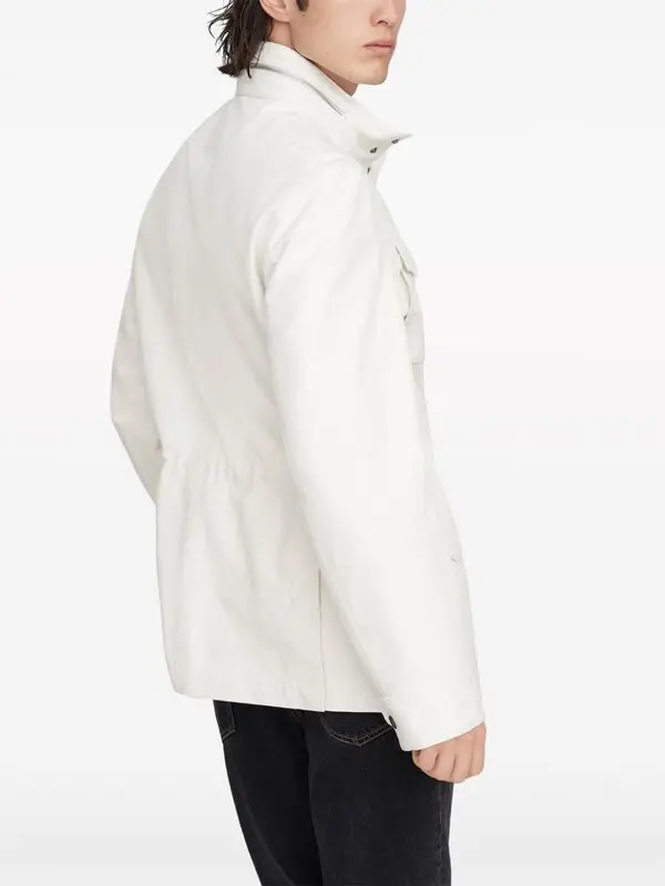 Brunello Cucinelli Stand-up Collar Linen-blend Coat