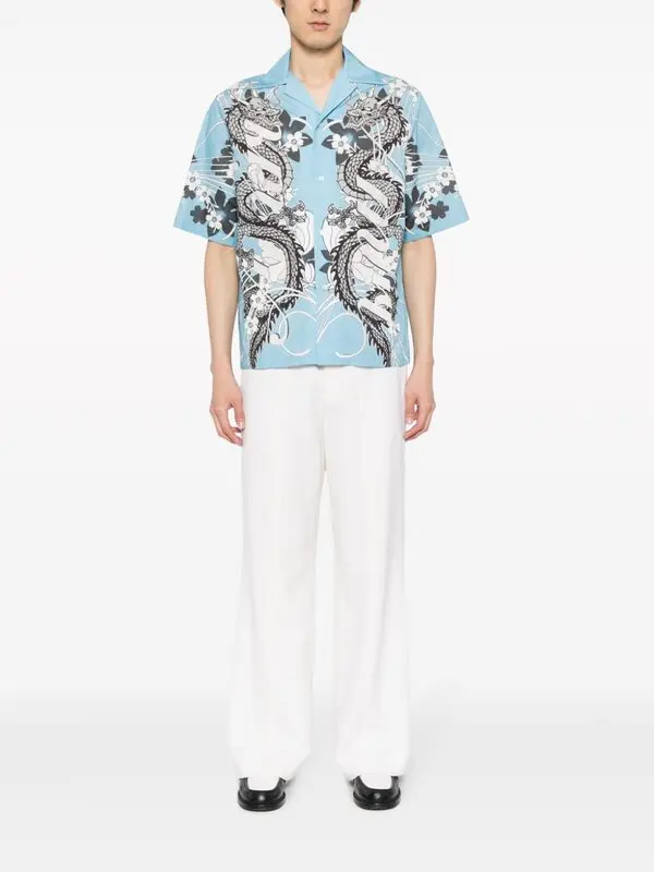 Amiri Graphic-print Cotton Shirt - Multicolour