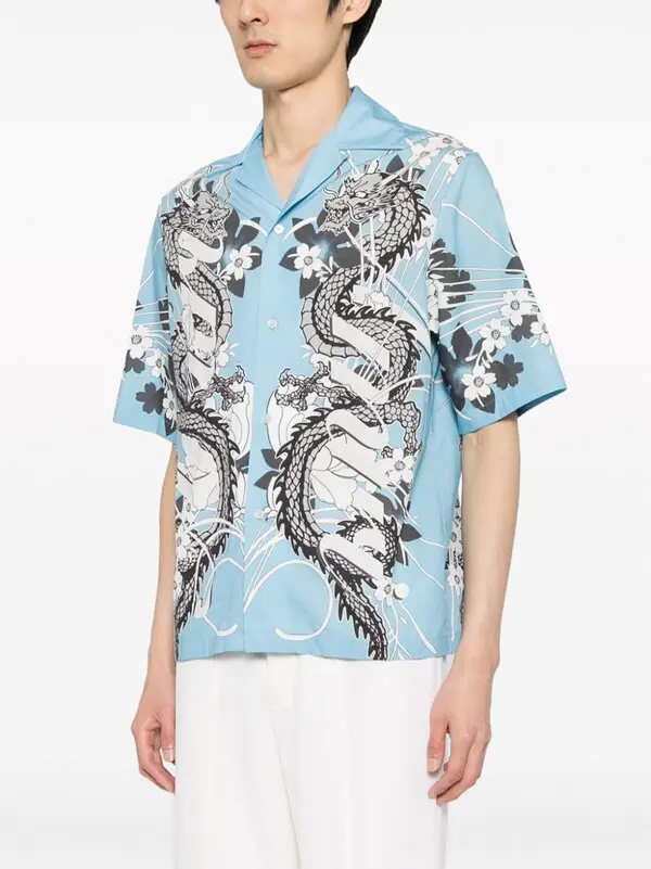 Amiri Graphic-print Cotton Shirt - Multicolour