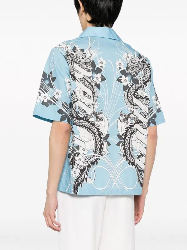 Amiri Graphic-print Cotton Shirt - Multicolour