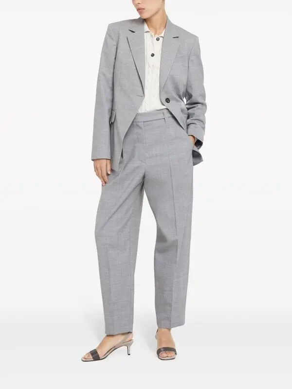 Brunello Cucinelli Tapered-leg Trousers - Grey