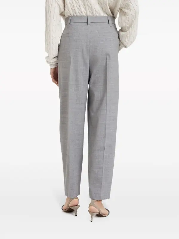 Brunello Cucinelli Tapered-leg Trousers - Grey