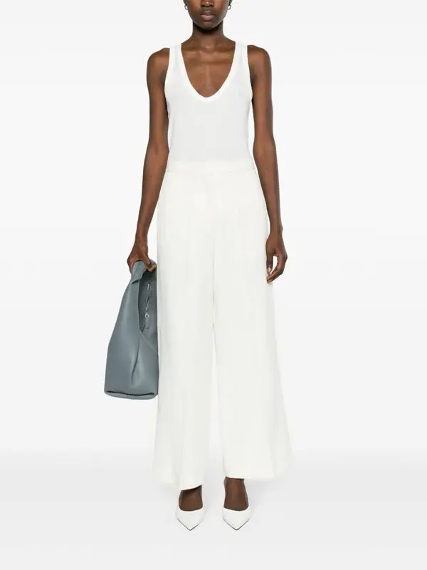 Fabiana Filippi Fine-ribbed Tank Top - White