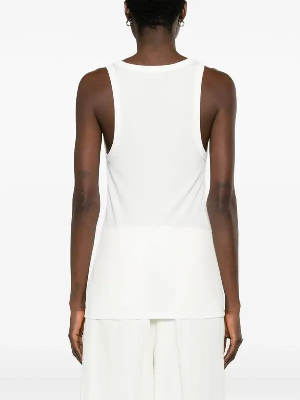 Fabiana Filippi Fine-ribbed Tank Top - White