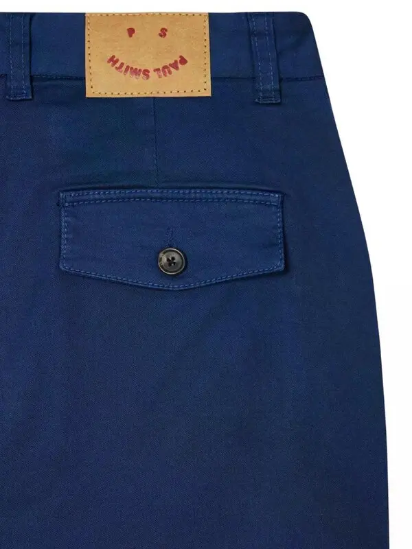 Paul Smith Logo-patch Trousers - Blue