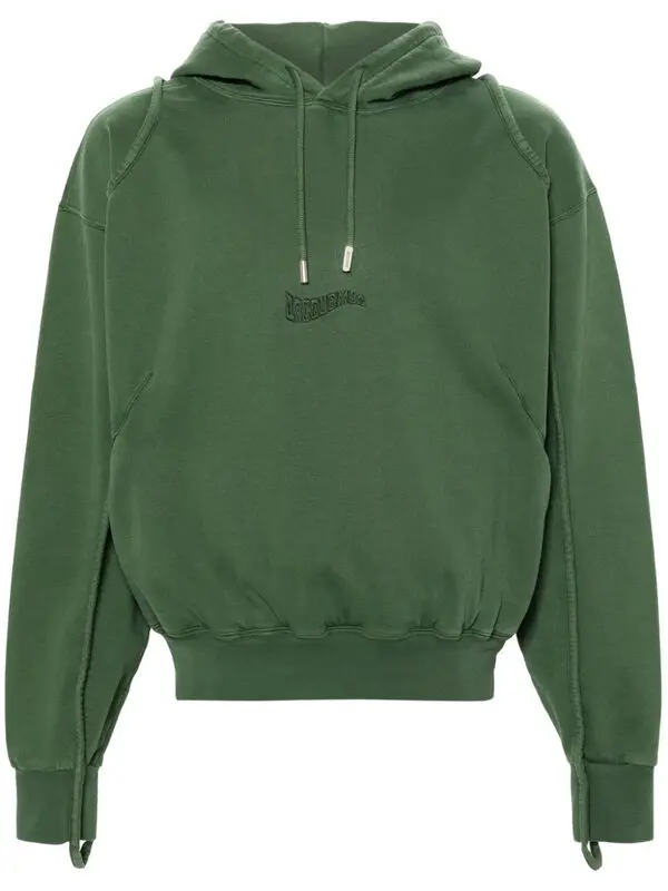 Jacquemus Le Sweatshirt Camargue Cotton Top - Green