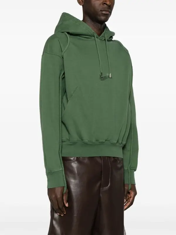 Jacquemus Le Sweatshirt Camargue Cotton Top - Green