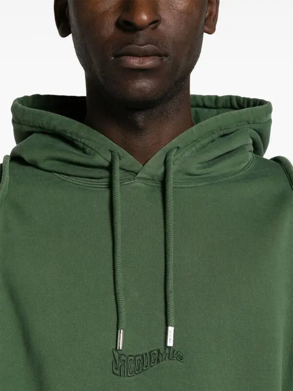 Jacquemus Le Sweatshirt Camargue Cotton Top - Green