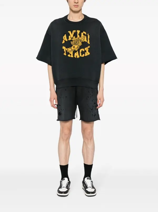 Amiri Logo-appliqué Cotton Sweatshirt