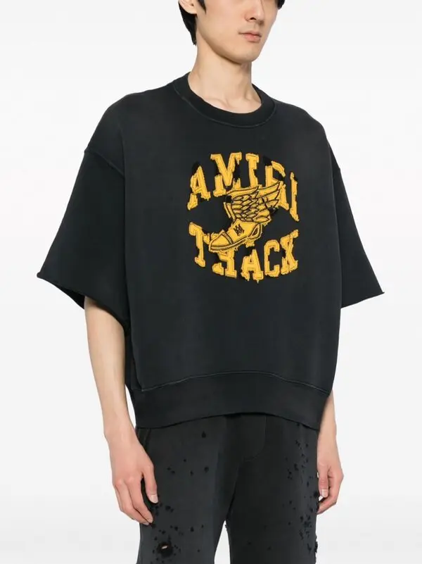 Amiri Logo-appliqué Cotton Sweatshirt