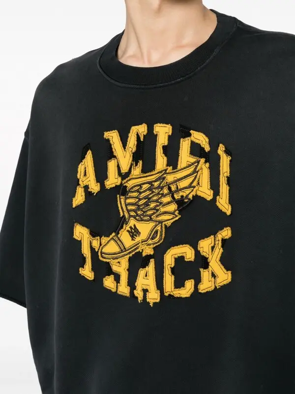 Amiri Logo-appliqué Cotton Sweatshirt
