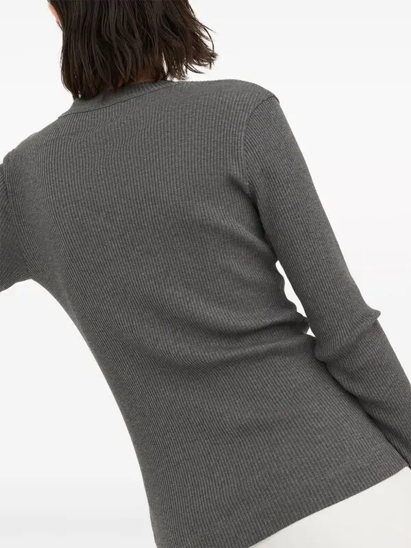 Brunello Cucinelli Fine-ribbed Jumper With Monili Chain Detail