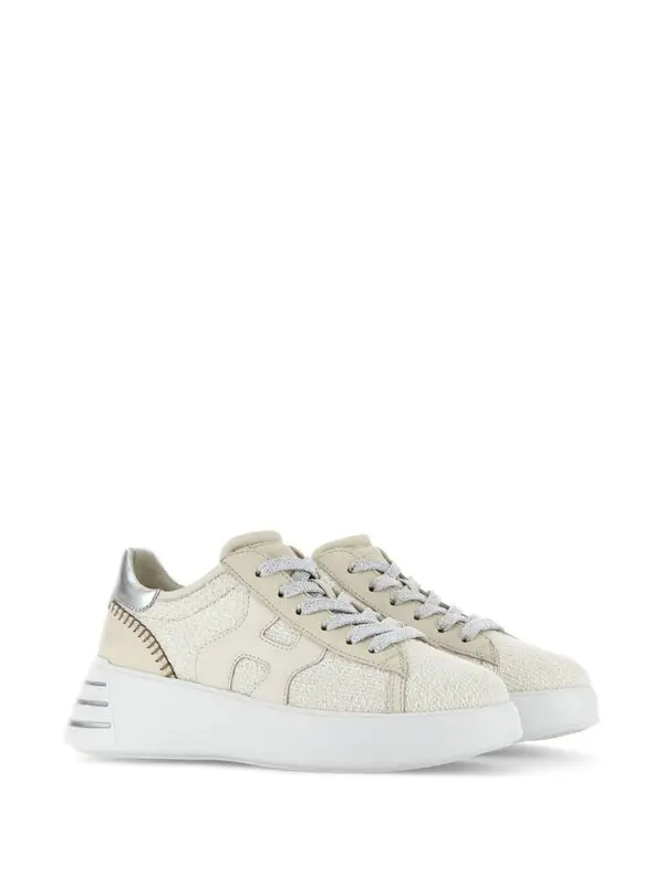 Hogan Rebel Logo-appliqué Sneakers - White