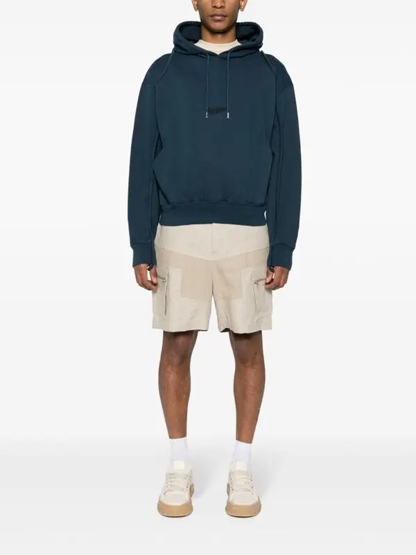 Jacquemus Le Sweatshirt Camargue Cotton Top - Blue