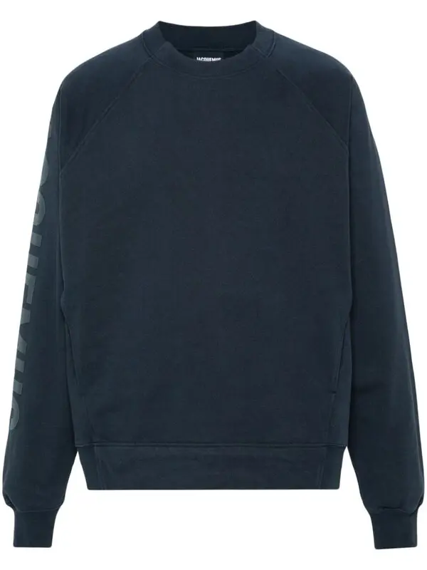Jacquemus Le Sweatshirt Typo Logo-print Top