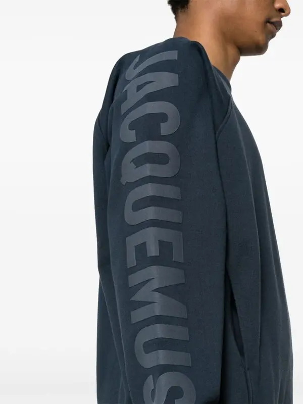 Jacquemus Le Sweatshirt Typo Logo-print Top