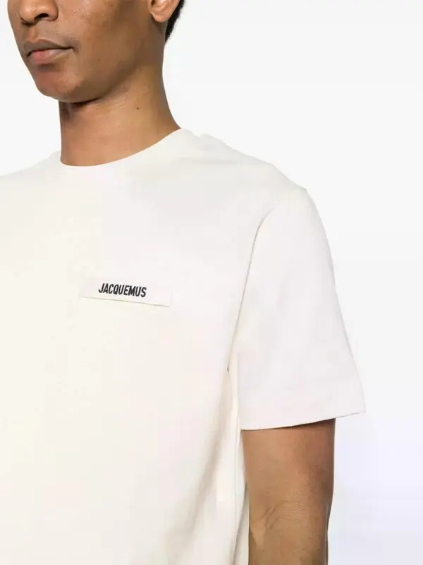 Jacquemus The Gros Grain Logo T-shirt - Neutrals