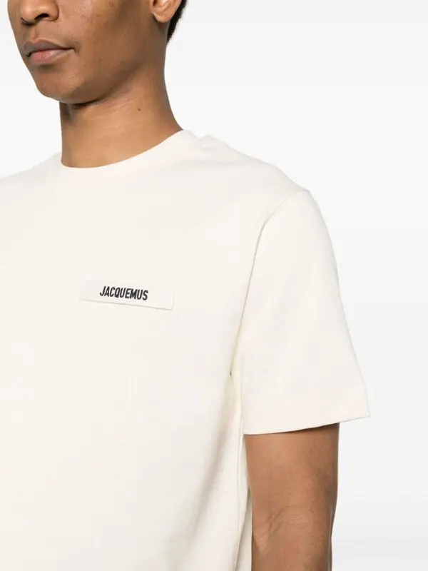 Jacquemus The Gros Grain Logo T-shirt - Neutrals
