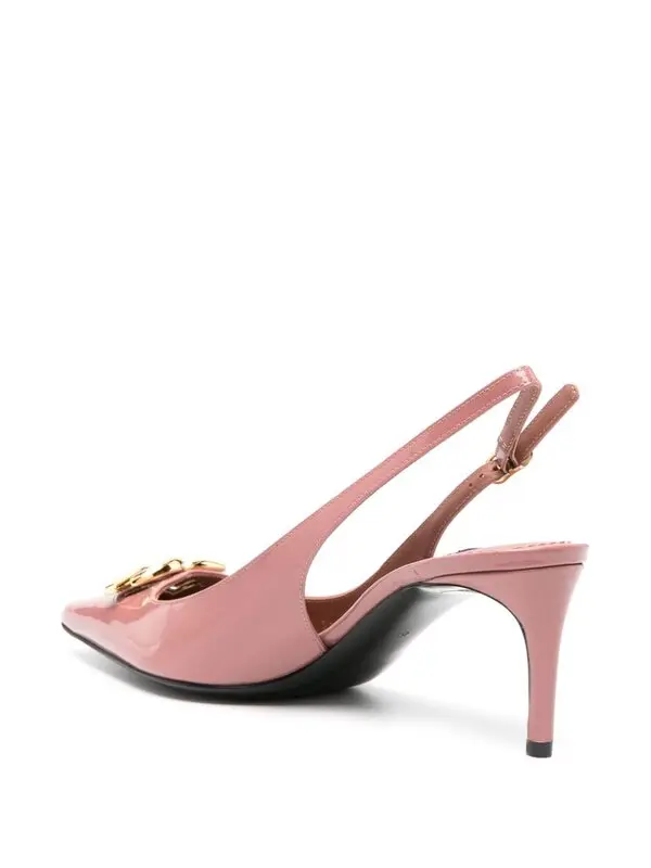 Dolce & Gabbana 65mm Logo-plaque Patent Pumps - Pink