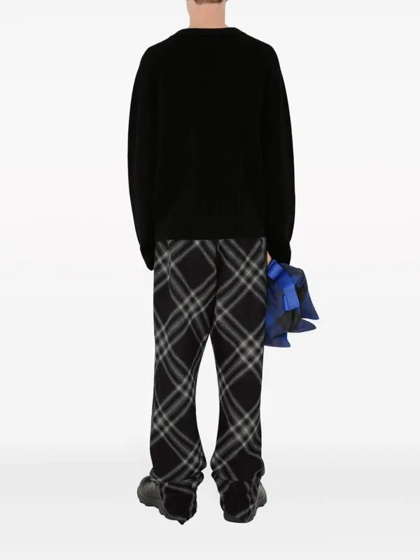 Burberry Zip-detail Wool Jumper