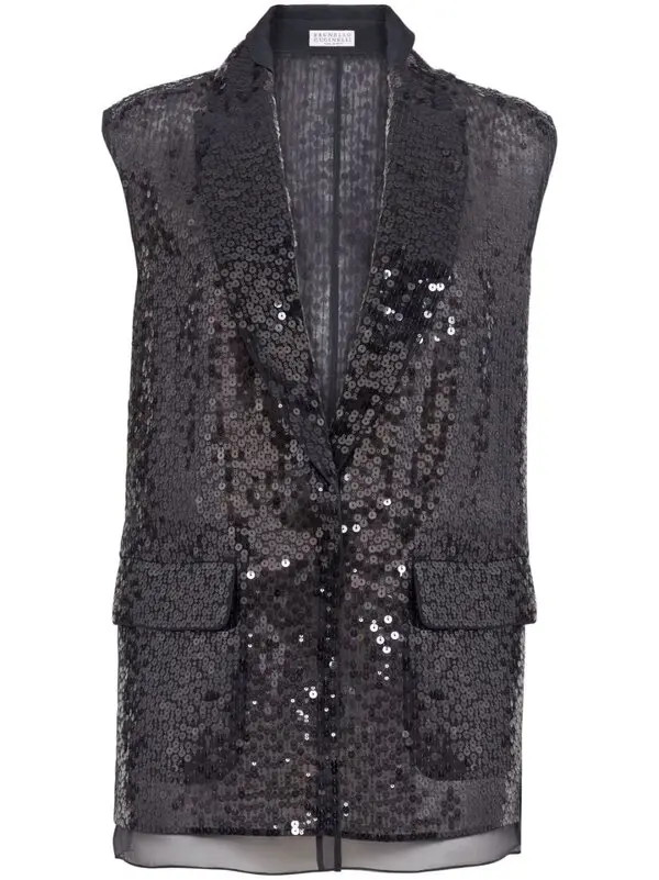 Brunello Cucinelli Sequinned Waistcoat