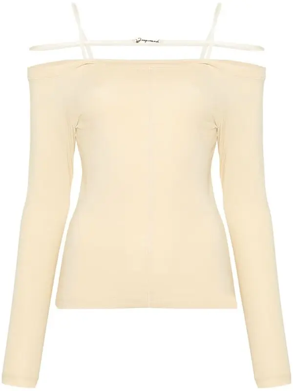 Jacquemus Le Sierra Off-shoulder Top - Neutrals