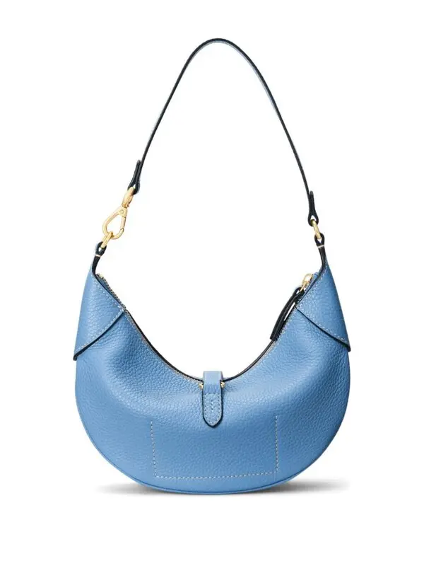Polo Ralph Lauren Logo-charm Leather Shoulder Bag - Blue