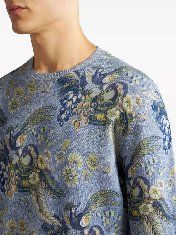 Etro Pegaso Jacquard Cotton Jumper