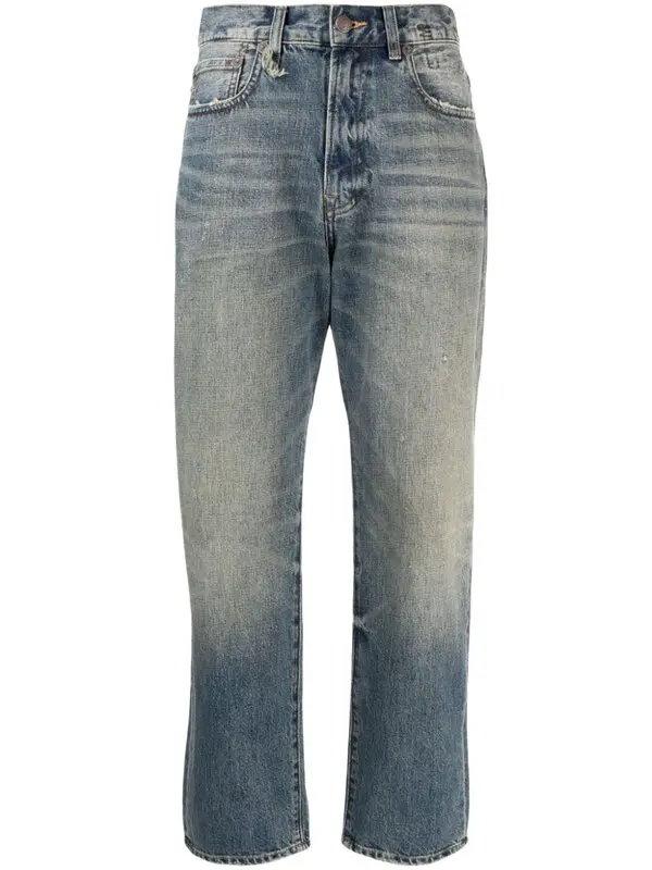 R13 Cropped Wide-leg Jeans