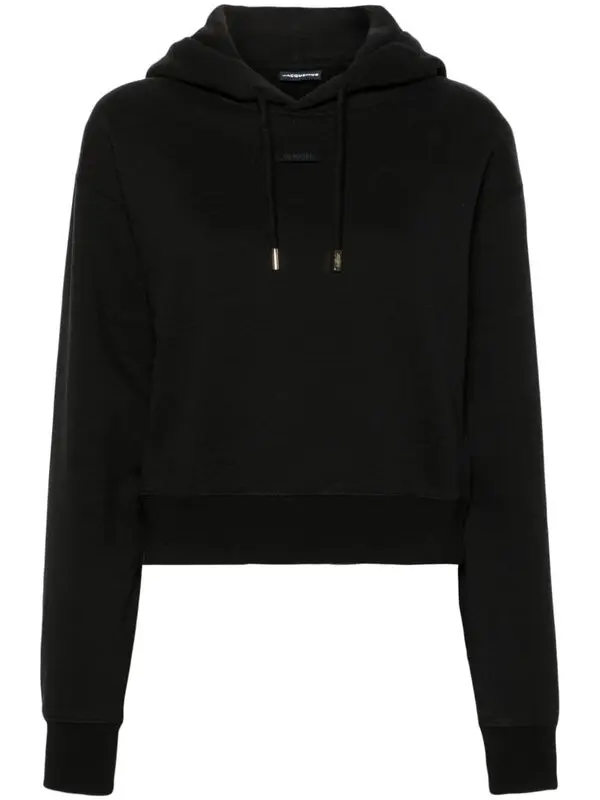 Jacquemus Grosgrain Logo Hoodie - Black