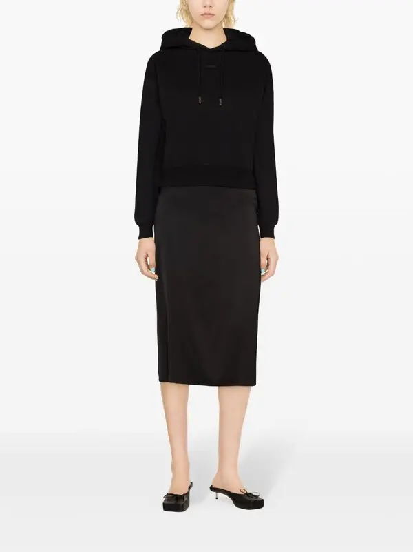 Jacquemus Grosgrain Logo Hoodie - Black