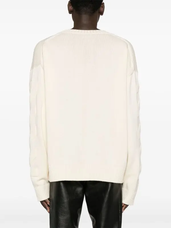 Off-White Diagonal Stripe Jumper - Neutrals