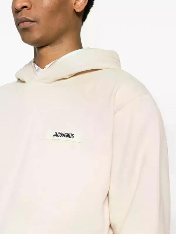 Jacquemus The Gros Grain Hoodie - Neutrals