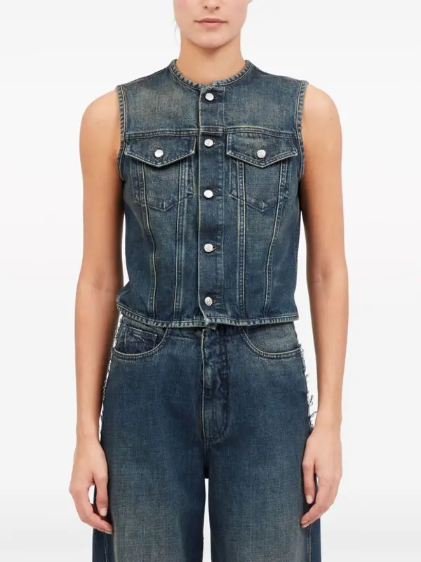 MAISON MARGIELA Stonewashed Denim Gilet