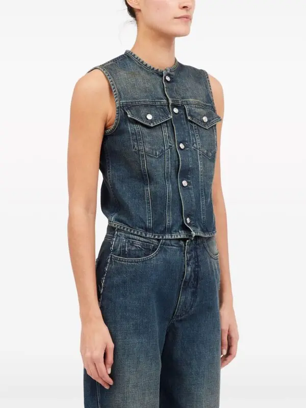 MAISON MARGIELA Stonewashed Denim Gilet